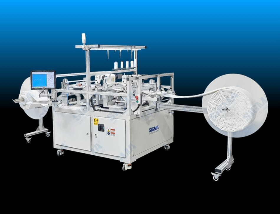 SIGMA SM-3500-2 Çift Kafa Yan Bordür Dokuma Makinası - Sercan Makina